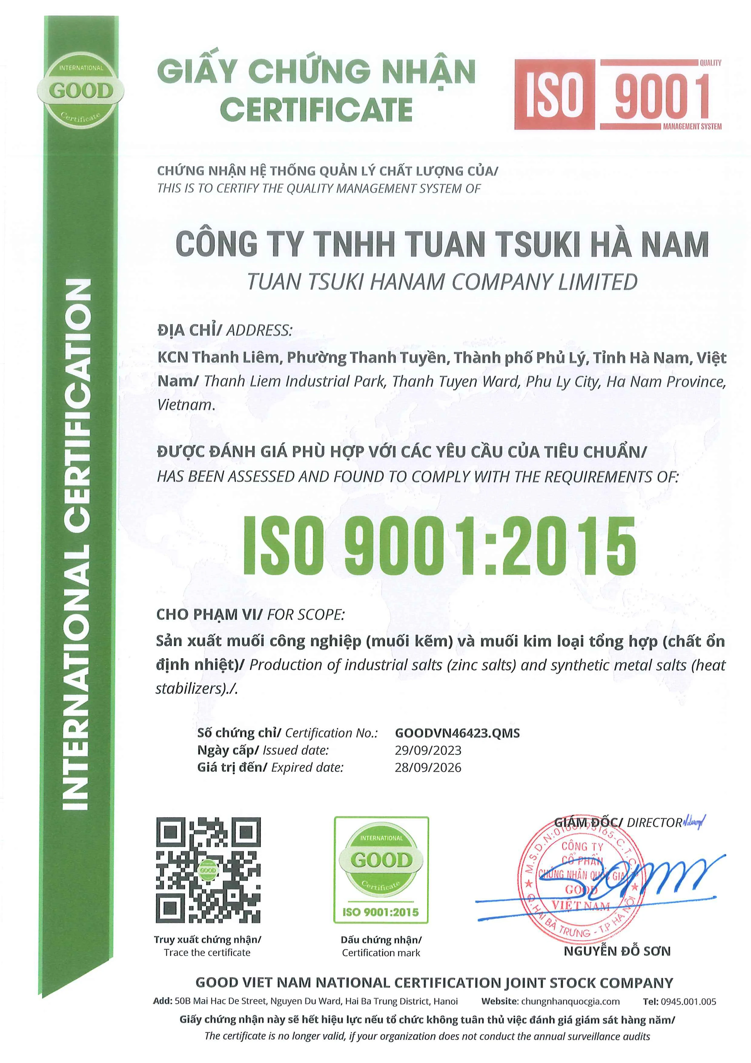 TSK GROUP JOINT STOCK COMPANY - TSK GROUP