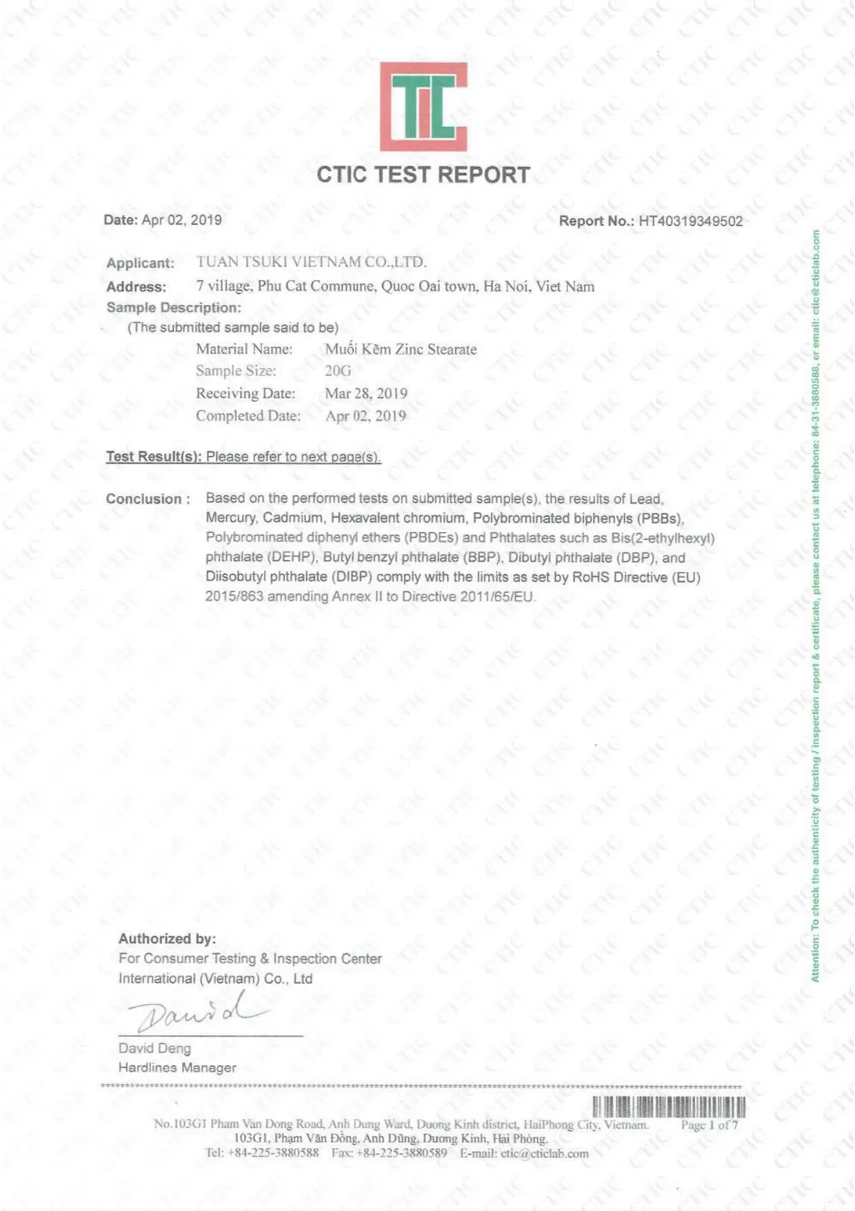 TSK GROUP JOINT STOCK COMPANY - TSK GROUP